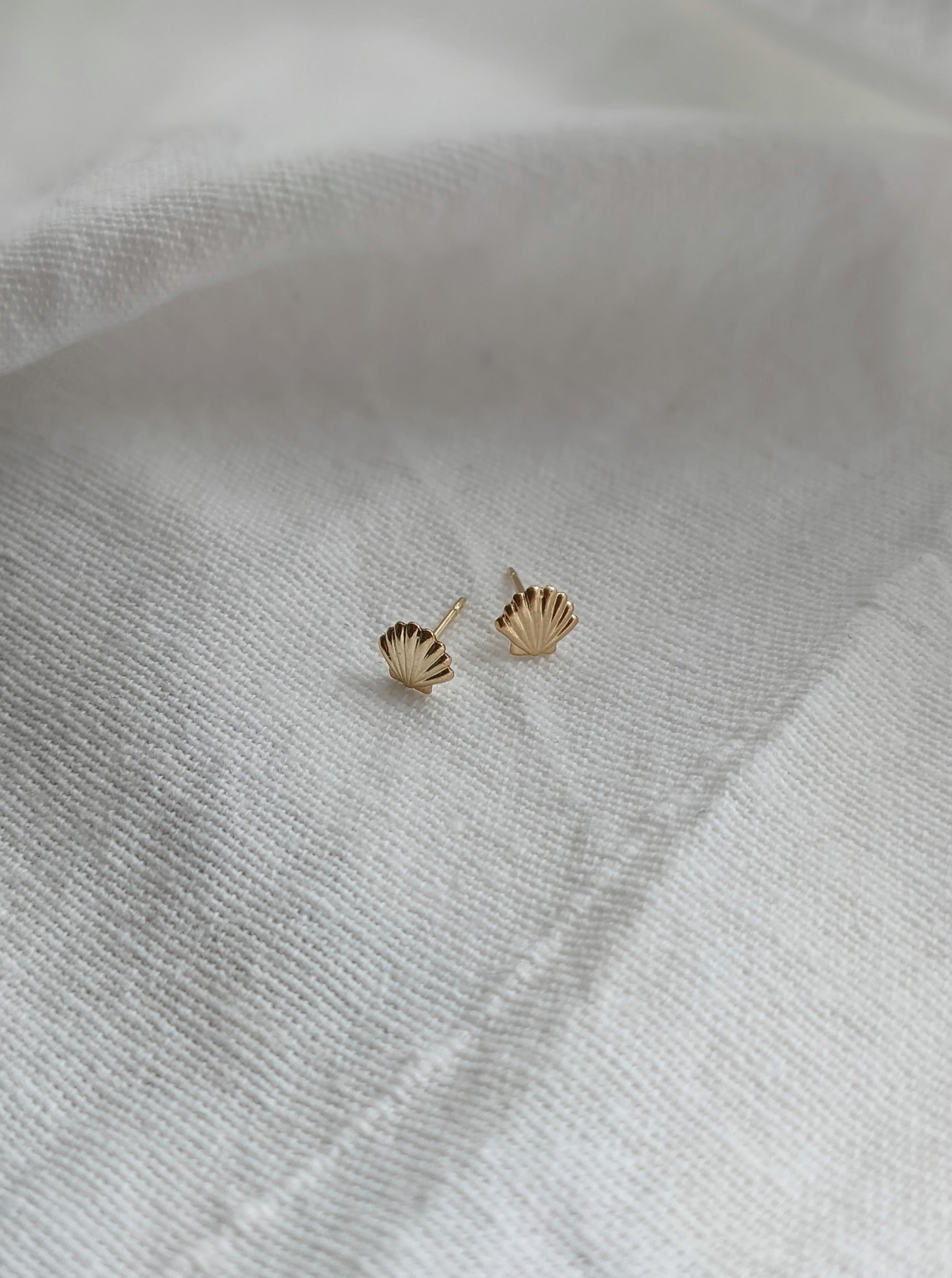 Seashell Stud Earrings – Layer the Love